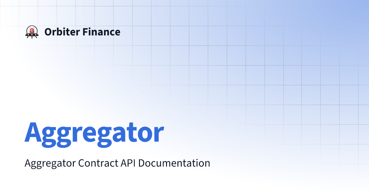 Aggregator | Orbiter Finance
